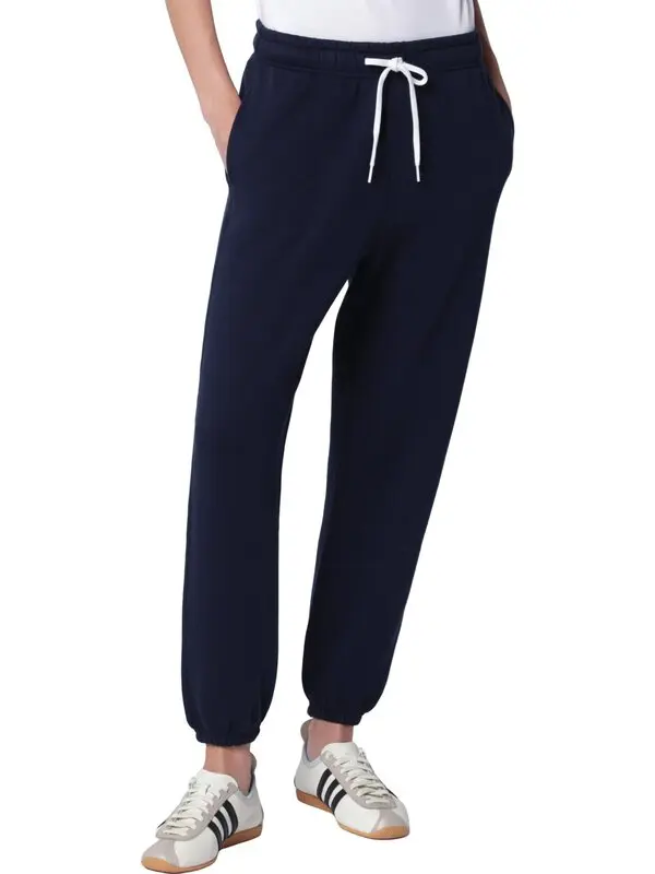 Polo Ralph Lauren Navy Cotton Blend Jogger Pants - Blue