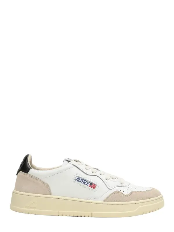 AUTRY Medalist Leather And Suede Sneakers - White