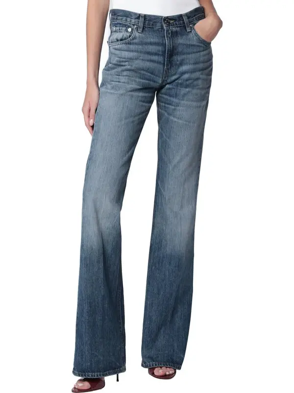 HAIKURE Ryder Denim Flora Jeans - Blue