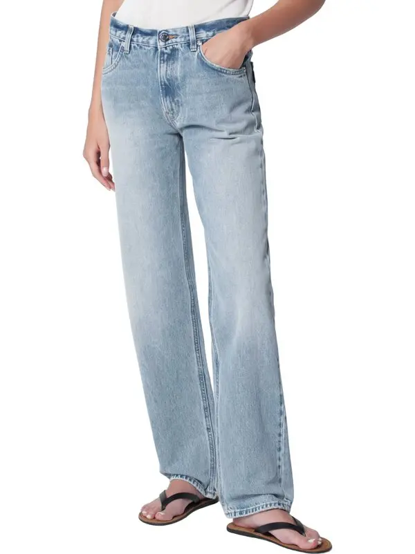 HAIKURE Lisa Straight-leg Jeans In Cotton Denim - Light Blue