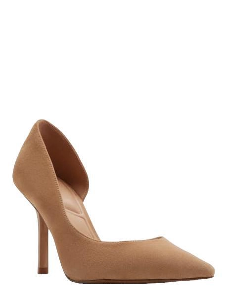 Aldo Kaysie Suede Pointed Toe Stiletto Pumps - Light Beige