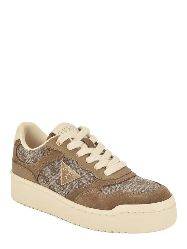 Guess Miriam Platform Sneakers - Brown