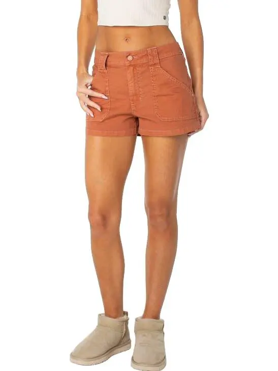 Roxy Lost Treasure Cotton & Linen Shorts - Chutney