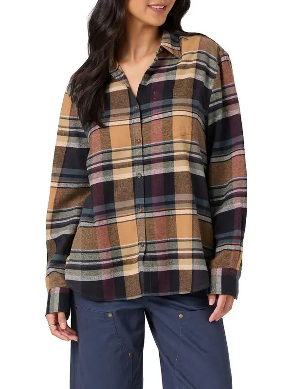 O'Neill Logan Plaid Flannel Shirt - Phantom