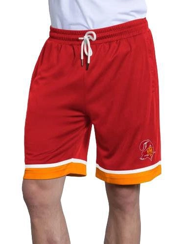 STARTER Tampa Bay Buccaneers Throwback Power Play Mesh Shorts By - Red