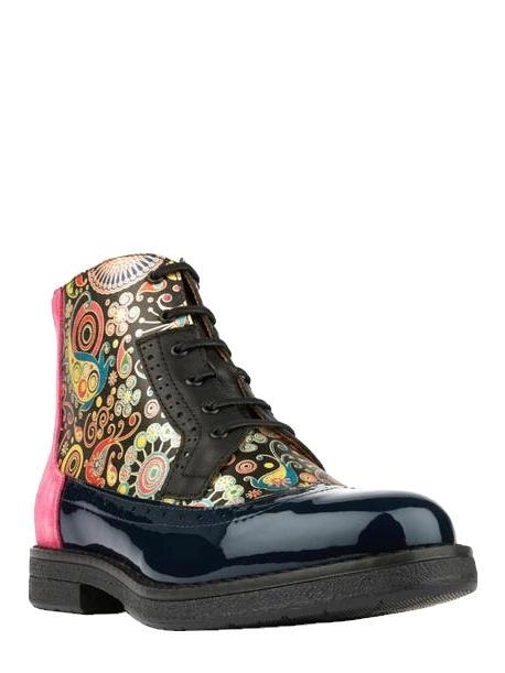 EMBASSY LONDON Hatter Wingtip Ankle Boots - Blue Multi