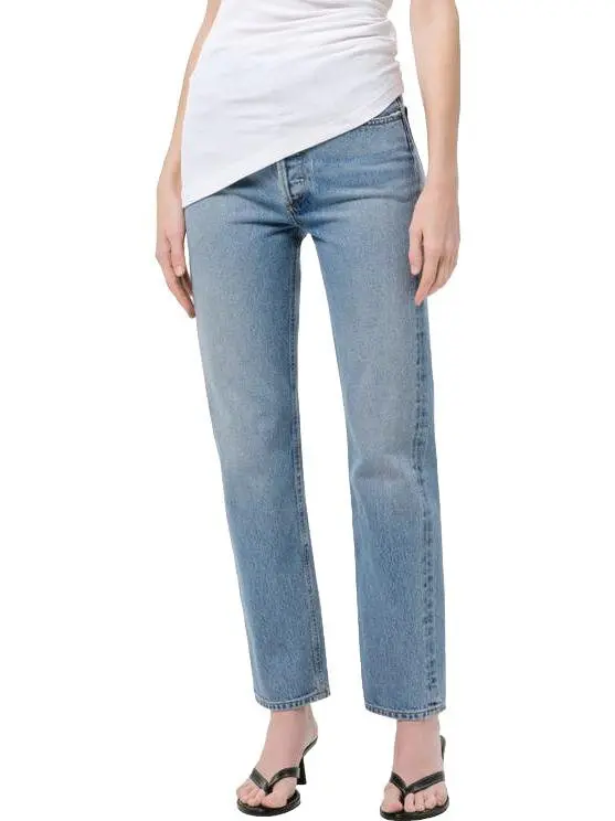 AGOLDE 90s Pinch Waist High Waist Straight Leg Jeans - Stage