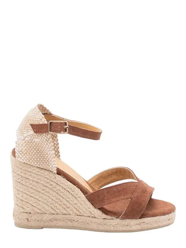 CastaÑer Bruna High Wedge Espadrilles - Brown