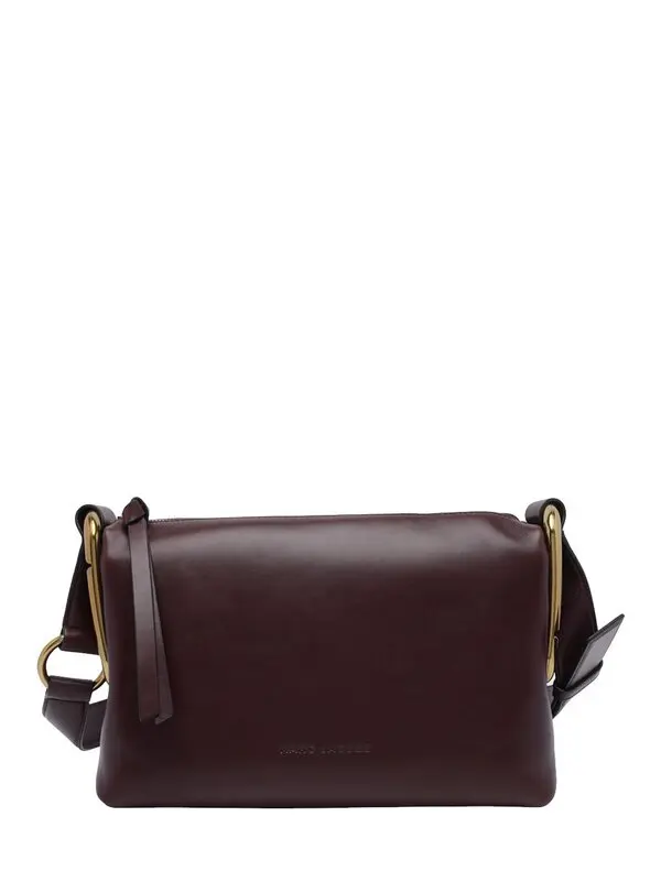 Marc Jacobs Juliette Leather Crossbody Bag With Double J Logo - Red