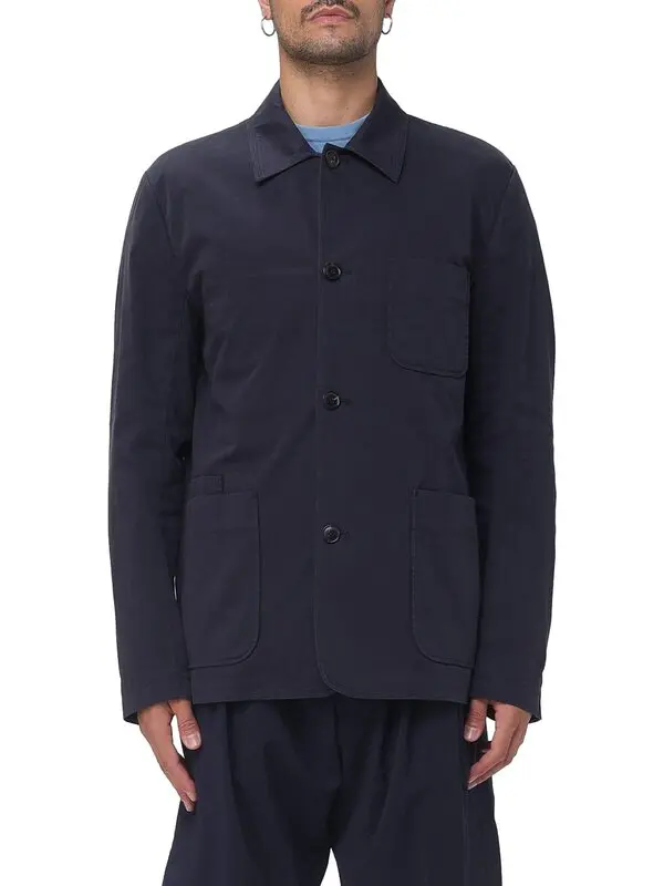 Paul Smith Stretch Cotton Shirt Jacket - Blue