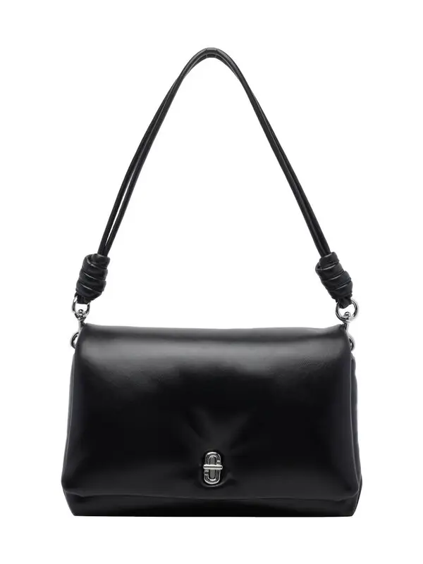 Marc Jacobs Dual Puffy Leather Shoulder Bag - Black