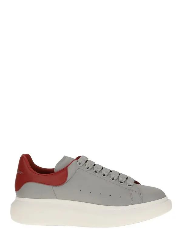 Alexander McQueen Oversize Bicolour Calfskin Trainers - Grey