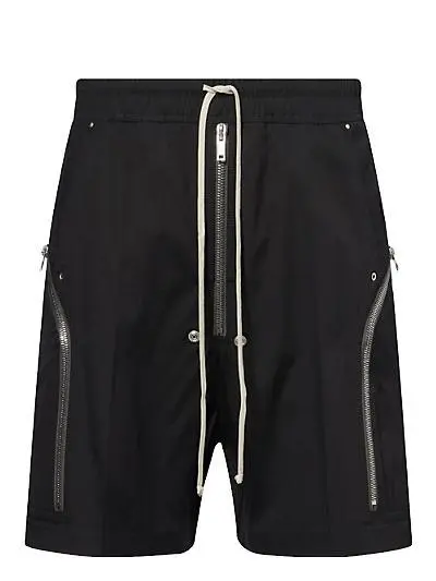 Rick Owens Bela Bauhaus Cotton Shorts - Black