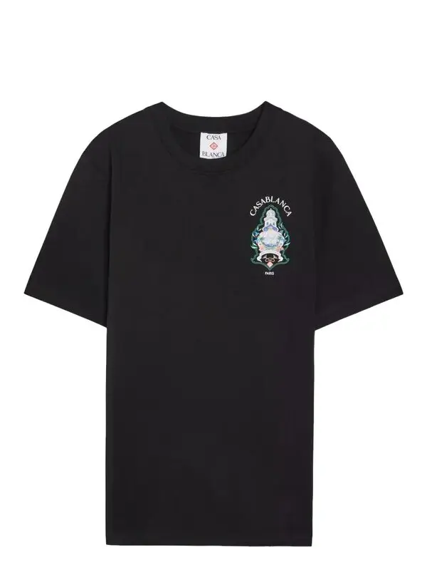 Casablanca Logo-print T-shirt - Black