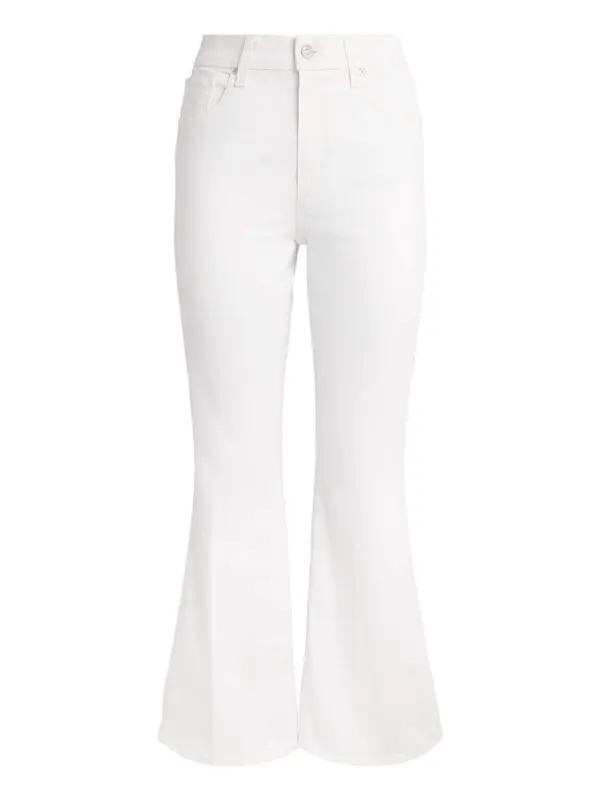 Paige Marlow Skimmer High-rise Flared Jeans - White