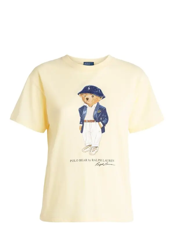 Polo Ralph Lauren Cotton Polo Bear T-shirt - Yellow