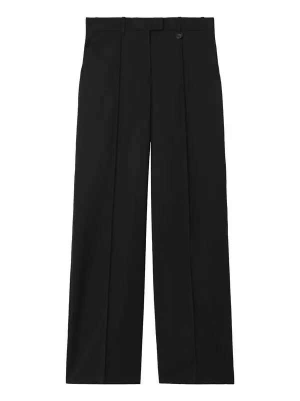 Burberry Wool Tailored Trousers - Black