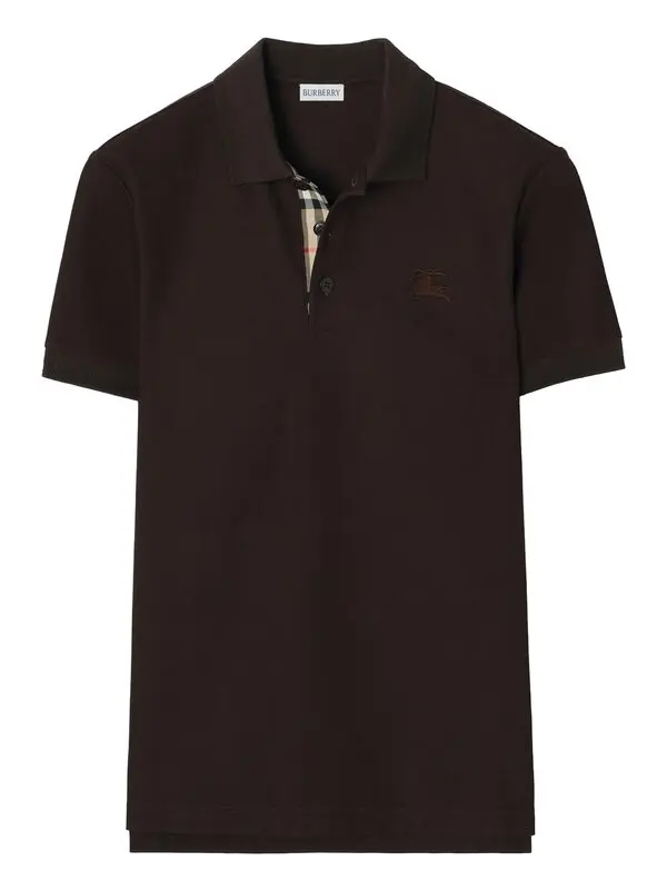 Burberry Cotton Piqué Slim Polo Shirt - Brown