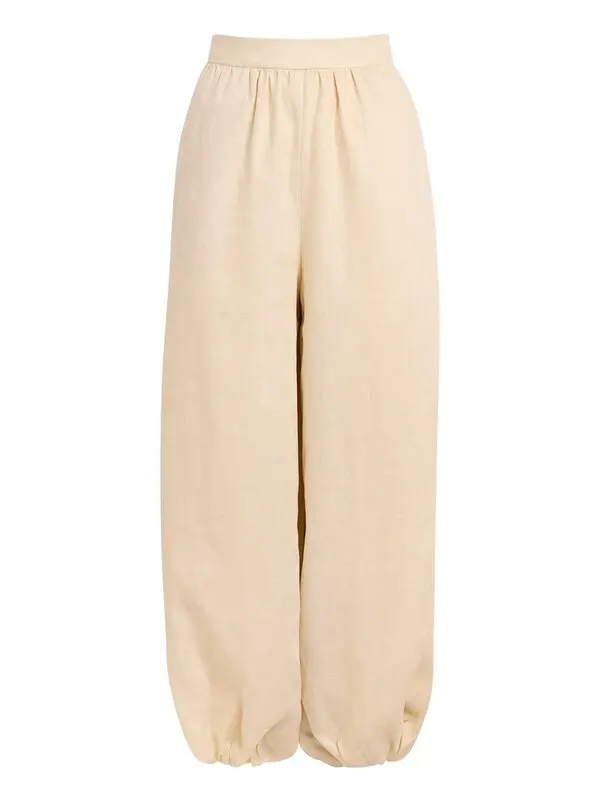 Simkhai Selah Balloon Trousers In Linen-hemp Blend - Beige