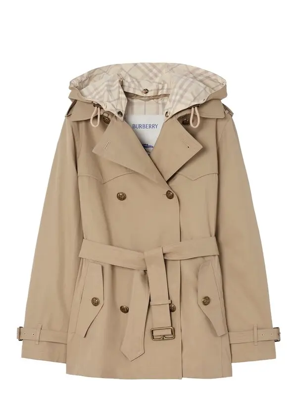 Burberry Tropical Gabardine Foxfield Trench Coat - Beige