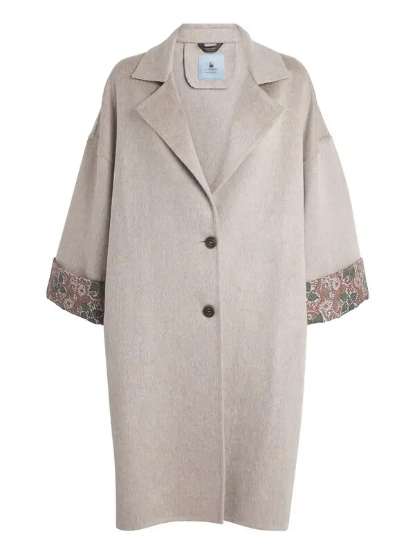 Colombo Cashmere-blend Trench Coat - Beige