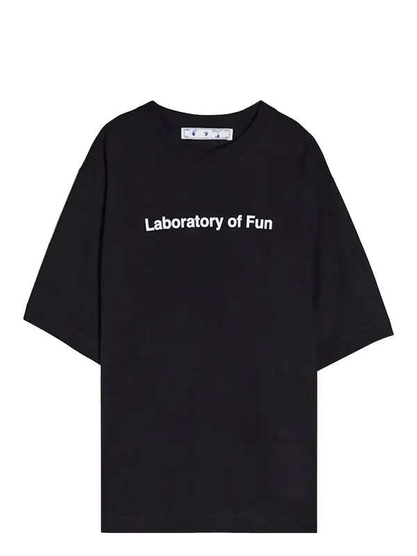 Off-White Laboratory Of Fun Short Sleeve T-shirt - Black