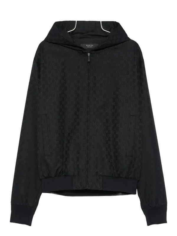 Gucci Gg Cotton Blouson Jacket - Blue