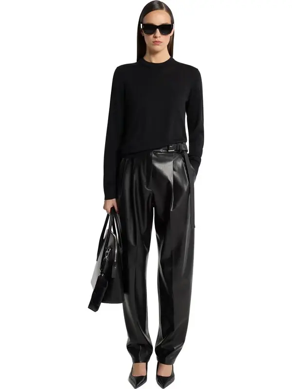 Michael Kors Cashmere Blend Crew Neck Sweater - Black