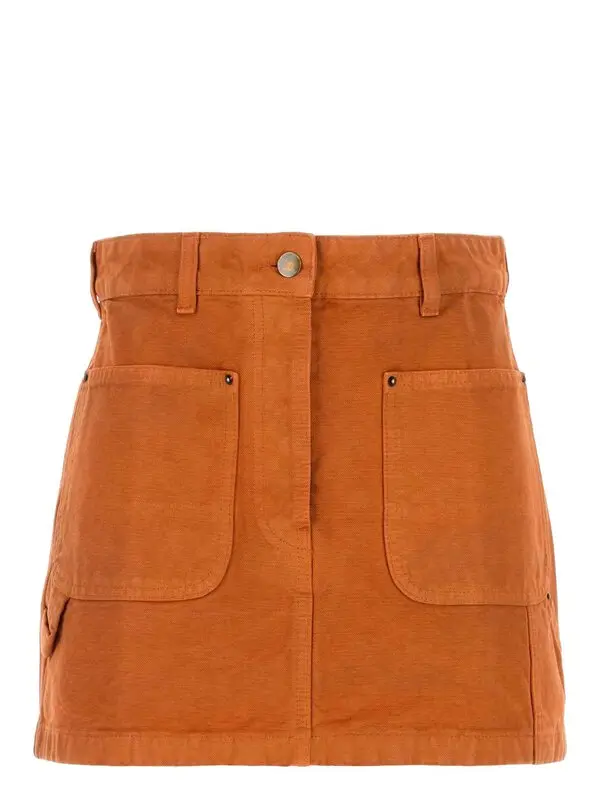 Prada Denim Mini Skirt - Orange