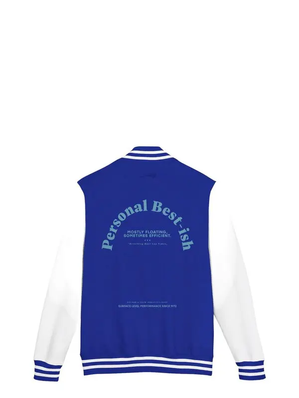ANCHOR & CREW Varsity Letterman Jacket - Blue/white