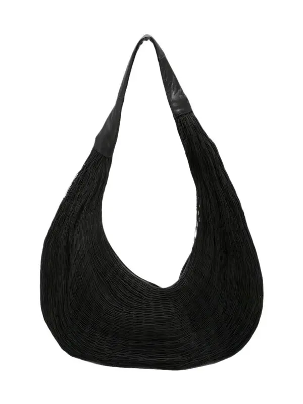 MARIANA MENDEZ Bivalda Leather Shoulder Bag - Black