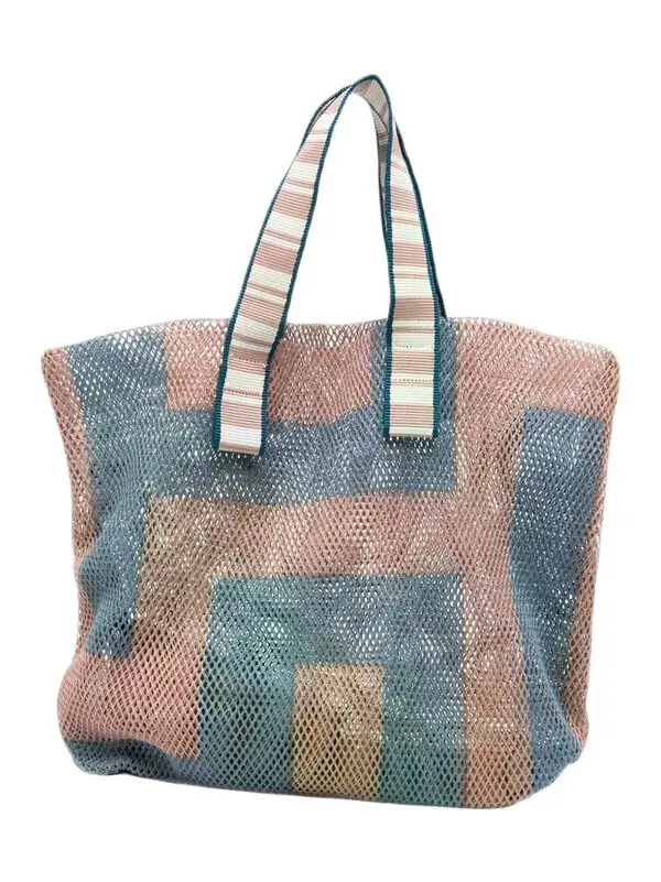 ÉPICE Kanpur Mesh-knit Tote Bag - Brown