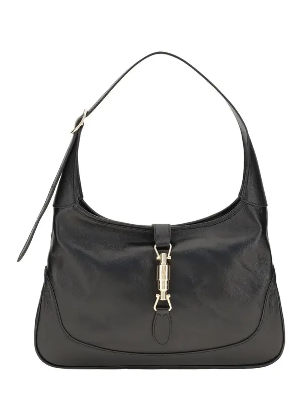 Gucci Jackie 1961 Soft Grained Leather Shoulder Bag - Black