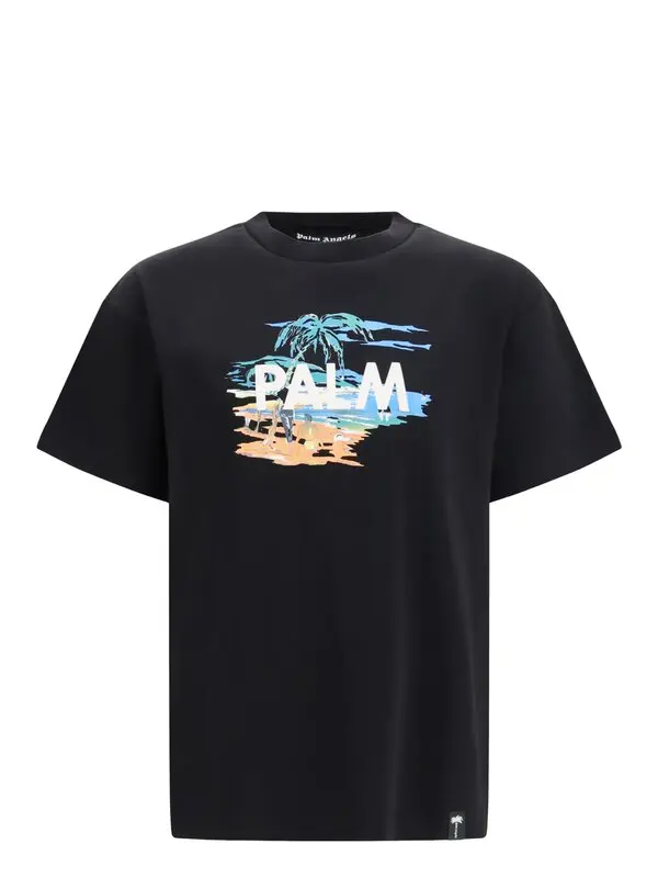 Palm Angels Pam Isand T-shirt Mae - Black