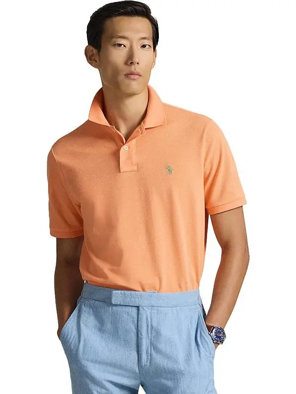 Polo Ralph Lauren Classic Fit Mesh Polo Shirt - Pompano Orange