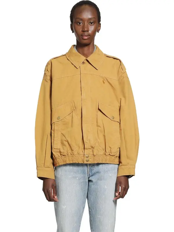 Polo Ralph Lauren Cotton Canvas Bomber Jacket - Brown