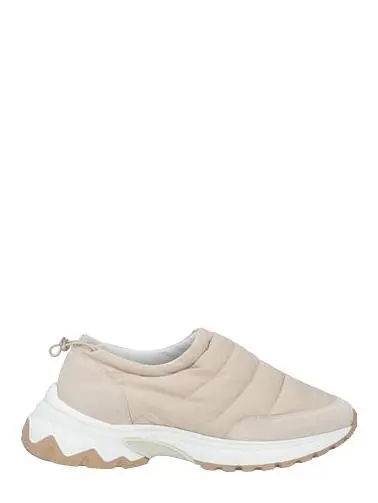 Eleventy Textile Fibers And Leather Low-top Sneakers - Beige