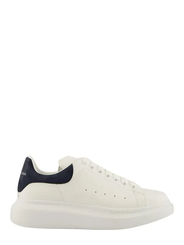 Alexander McQueen Oversized Leather Low Top Sneakers - Blue