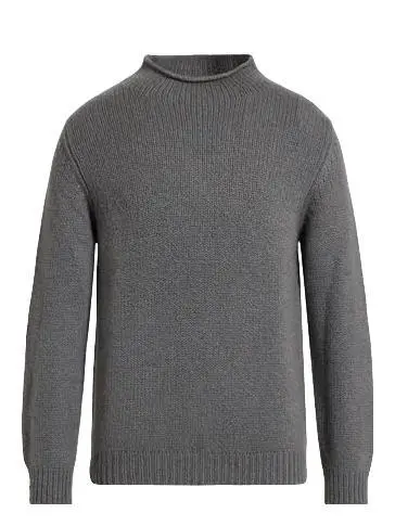 Fedeli Cashmere And Virgin Wool Turtleneck Sweater - Grey