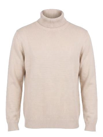 Alpha Studio Merino Wool Turtleneck Sweater - White