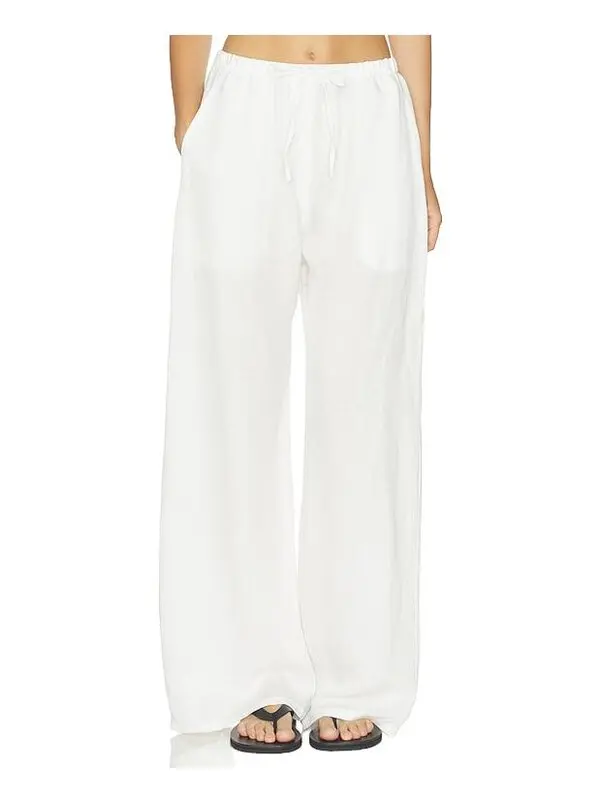 LESET Daniel Drawstring Pocket Pant - Parchment