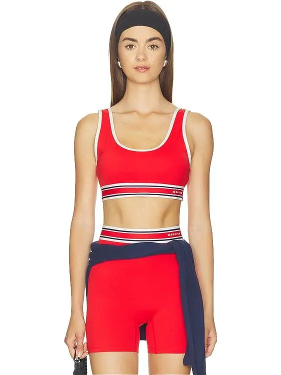 P.E Nation Pursuit Sports Bra In Red - Tomato
