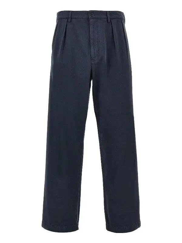 Prada Old Effect Gabardine Pants - Blue