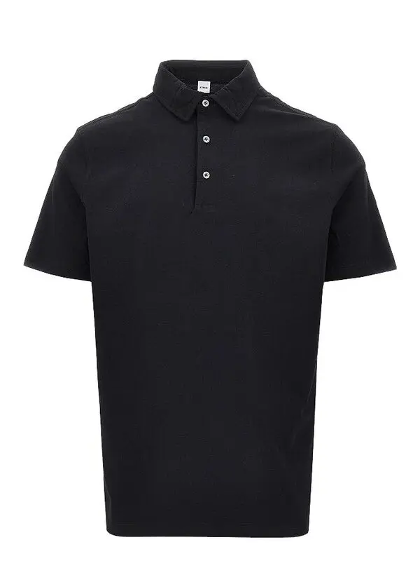 Aspesi Jersey Polo Shirt - Black