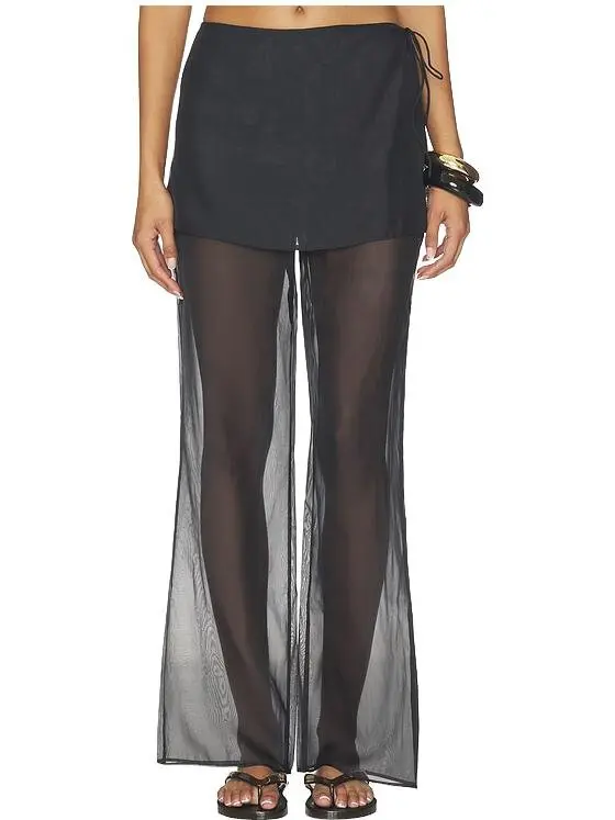 EAVES Anaia Apron Pant - Black