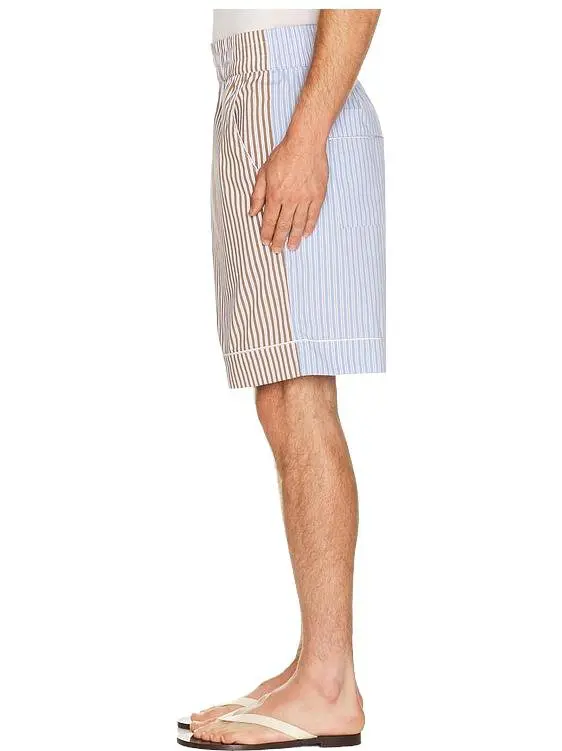 KROST Striped Shorts - Brown