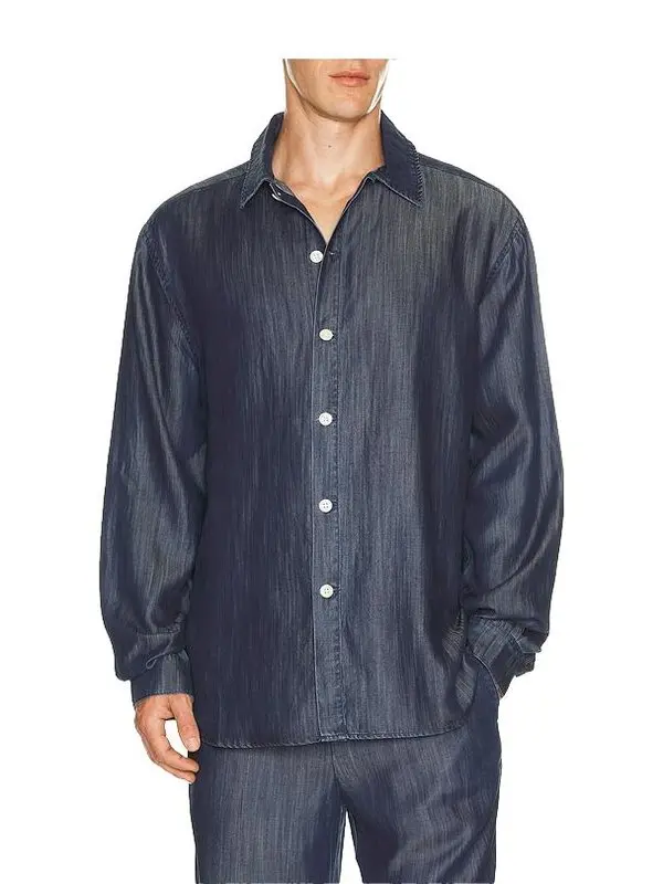 KROST Oversized Denim Shirt In . Also - Blue