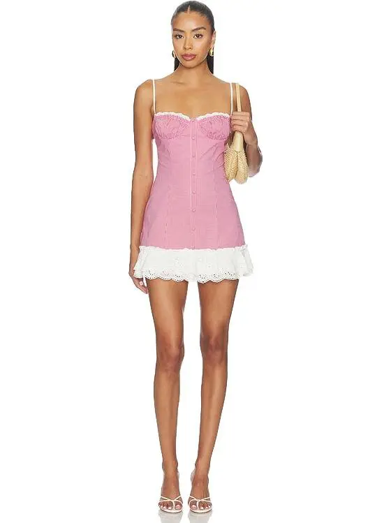 MORE TO COME Alisha Mini Dress - Red