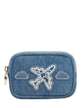 Stoney Clover Lane Micro Airplane Pouch - Blue