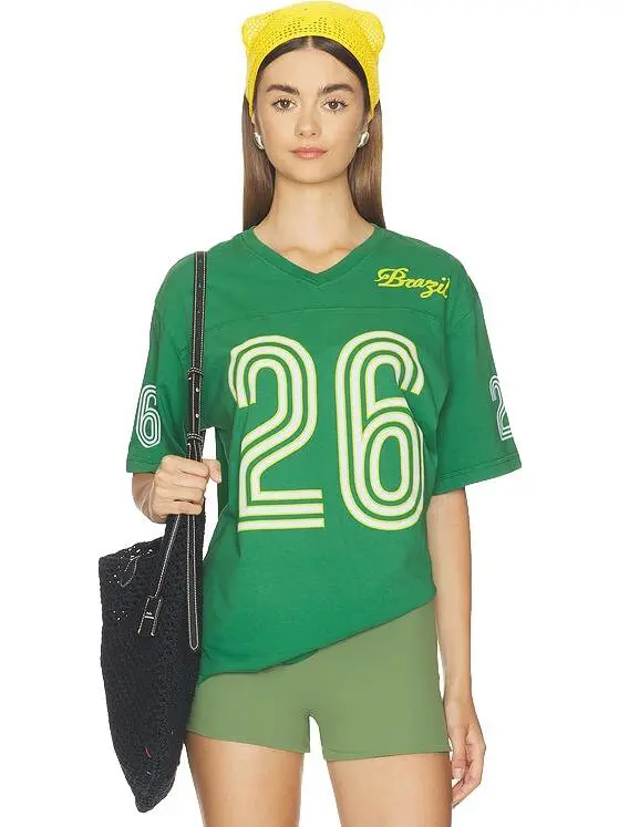Junk Food Brazil 26 Graphic T-shirt - Green